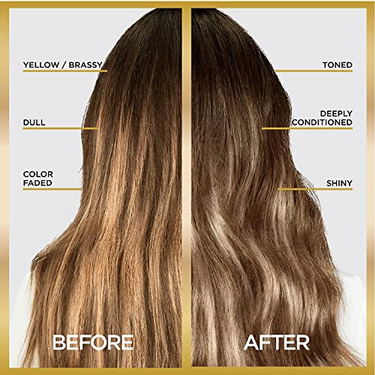 L'Oreal Paris Le Color Gloss One Step In-Shower Toning Hair Gloss, Neutralizes Brass, Conditions & Boosts Shine, Smoky Bronde, 4 Ounce