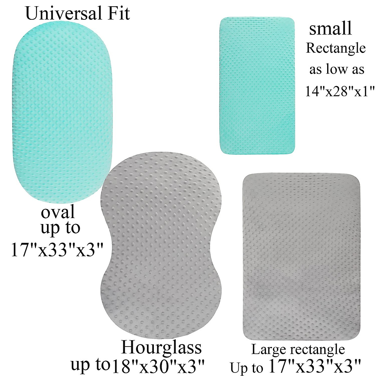 Minky Bassinet Sheet Set 2 Pack Stretch Fitted Cradle Sheets,Ultra Soft Thick Universal Fit Oval Rectangle Hourglass Pad/Mattress, for Baby Girls and Boys Grey Green