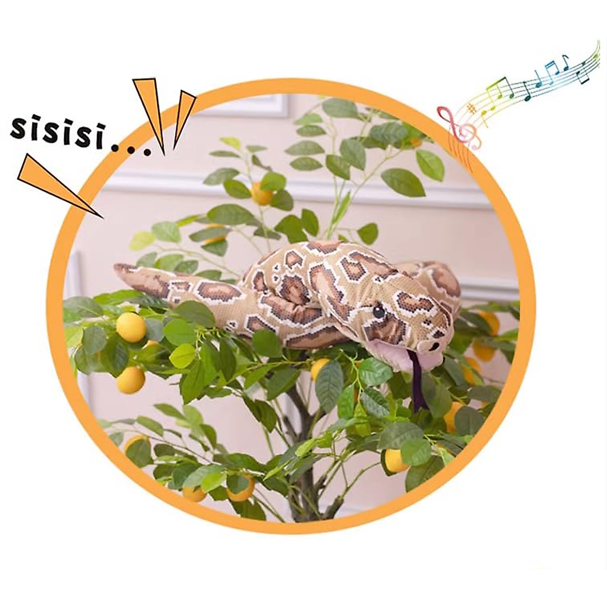 XICHEN DJUNGELSKOG 170 cm Large Plush Toy Cushion boa Constrictor, Glove Doll Snake-Shaped, high-Simulation Burmese Python Cushion