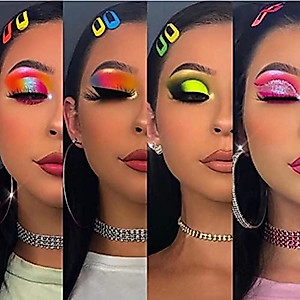 Skin Illustrator Pigment Body Powder Color Glow Powder Fluorescent Glitter Pearl High Gloss Nail Powder Powder Nail Pigment For Body And Craft Scar Makeup Special Effects（Hot Pink)