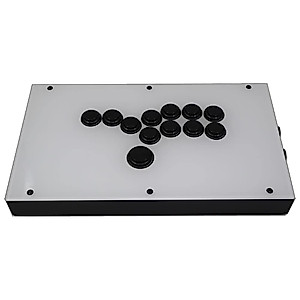 FightBox RAC-J800B-PS-B All Buttons Leverless-Style Arcade Joystick Fight Stick Game Controller For PS4/PS3/PC Sanwa OBSF-24 30