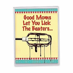 NobleWorks - Birthday with Envelope 8.5 x 11 Inch, Design Greeting Card for Relative Happy Birthday Greetings - Lick Beaters Birthday Mother J9866BMG