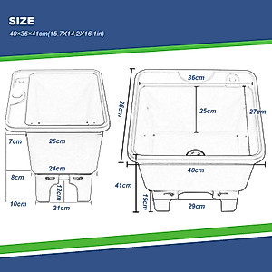 Commercial Floor-Standing Mop Sink, Home Bathroom Balcony Mop Service Basin, Multipurpose Utility Sink Laundry Tub for Courtyards, Outdoor