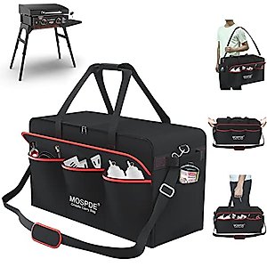 22 Inch Griddle Carry Bag for Blackstone 22 Inch Table Top Griddle with Grill Cover and Stand, Fits Blackstone 22" Grill Griddle with The Lid and Stand Carrying Bag 600D Heavy Duty Water-Resistant