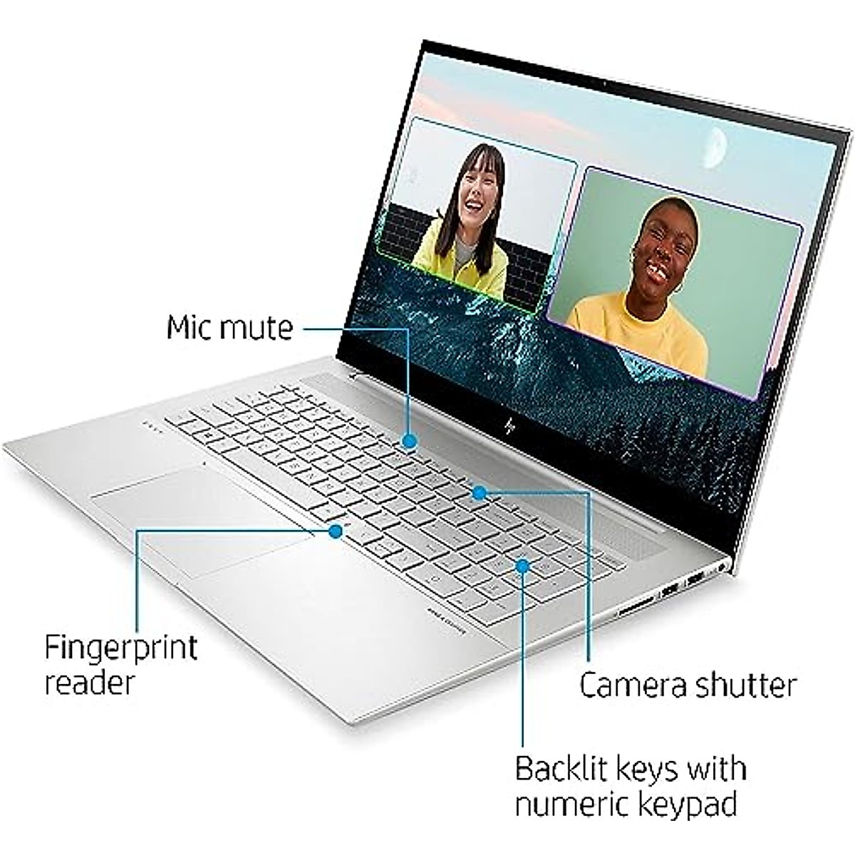 HP Envy 17.3" FHD (1920x1080) IPS Touchscreen Laptop | Intel i7-1195G7 4-Core | Intel Iris Xe Graphics | Backlit Keyboard | Fingerprint | Thunderbolt 4 | Wi-Fi 6 | 32GB DDR4 1TB SSD | Win10 Home