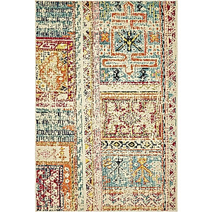 Rugs.com El Paso Collection Rug – 4' x 6' Multi Medium Rug Perfect for Living Rooms, Large Dining Rooms, Open Floorplans