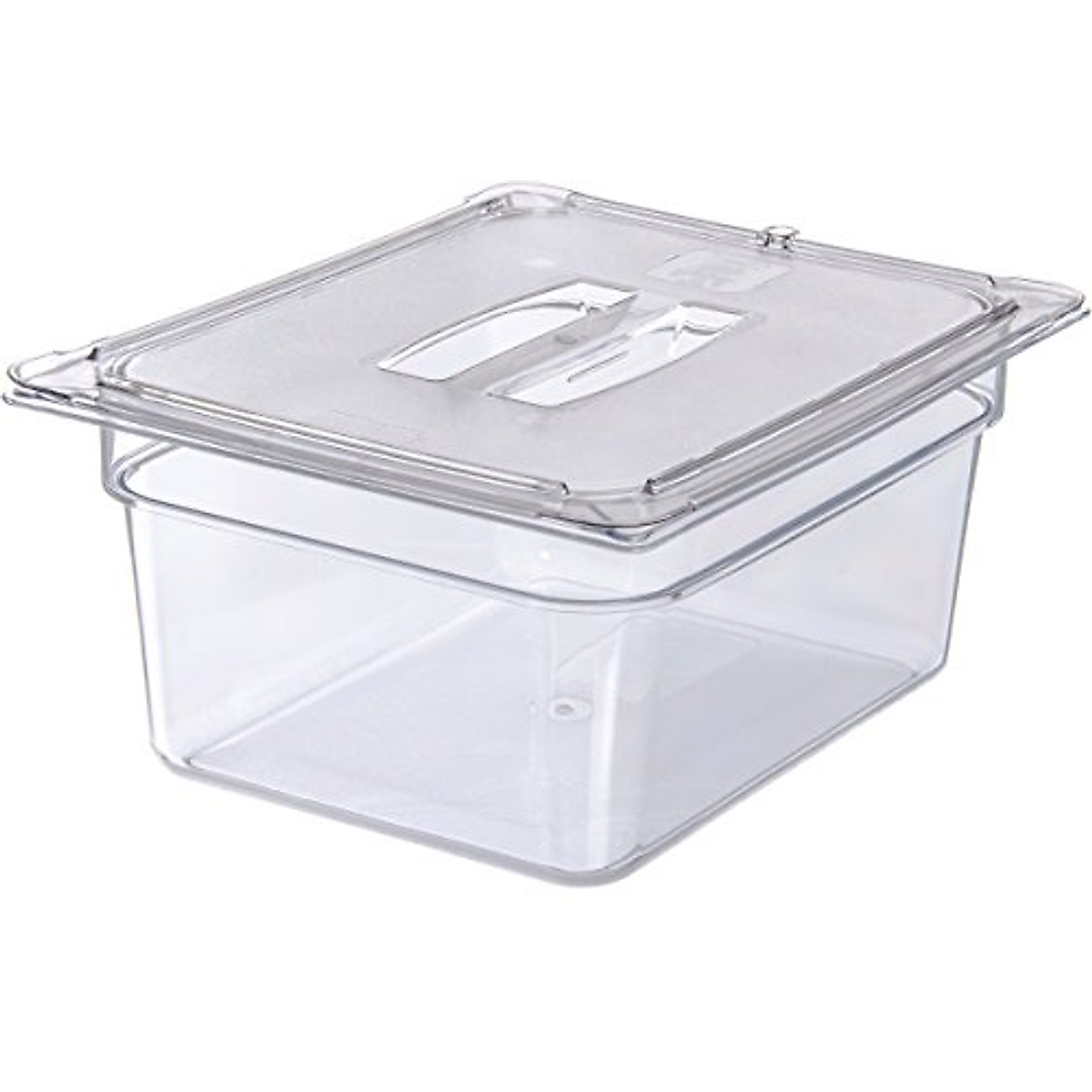 Carlisle FoodService Products 10222B07 Polycarbonate Half-Size Food Pan, 7.7 qt. Capacity, 12-3/4 x 10-3/8 x 6", Clear (Case of 6)