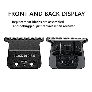 FX707Z Replacement DLC 2.0 Trimmer Blade Compatible with BaByliss FX787 & FX726 Trimmer,Compatible with BaByliss DLC 2.0 Trimmer Blade,Black