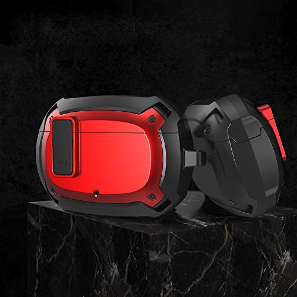 CASEVERSE Case for Beats Studio Buds(2021)/Beats Studio Buds+(2023) with Lock, Military Armor Series Cover with Keychain Cool Shockproof Protective Cases