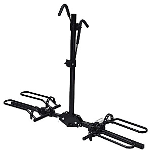 Goplus 2-Bike Hitch Mount Rack Hitch Mounted Bike Carrier Foldable Receiver 2"