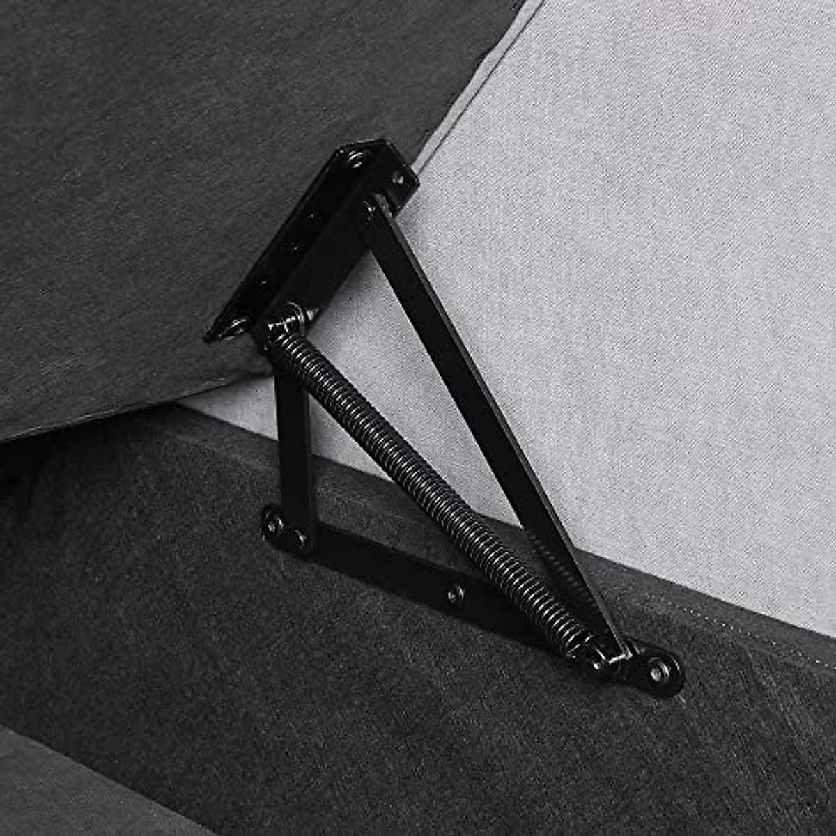 FANYE 2024 Linen Upholstery Pull Out Sleeper Sectional Sofa & Couch W/Stools and Shelves, L-Shaped Corner Upholstered Sofa Couch with 2 Pillows and Reversible Storage Chaise for Living Room