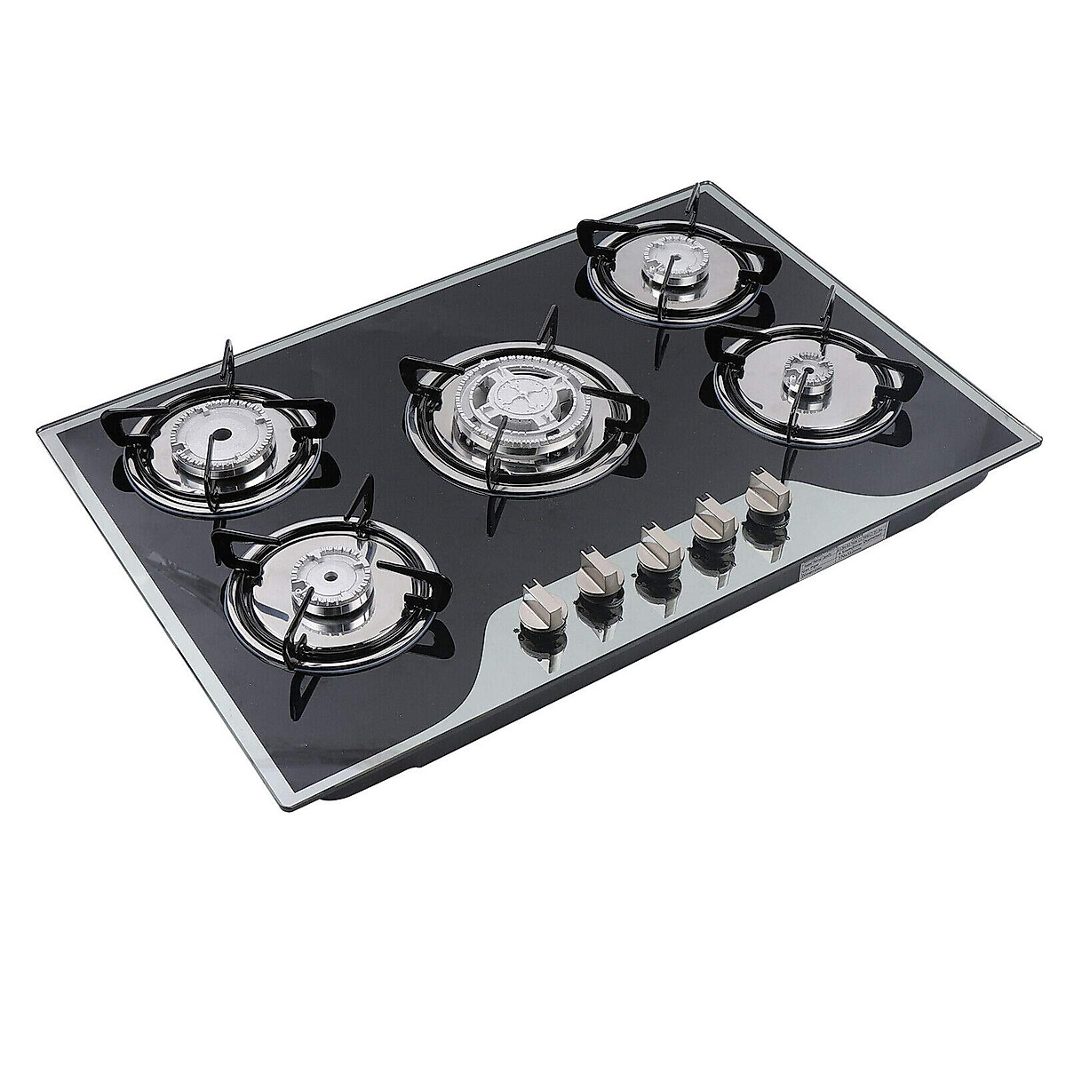 30-Inch 5-Burner Gas Stove Built-In Stove Stove Kitchen LPG/Natural Gas Is Easy To Clean Used To Meet Various Cooking Needs