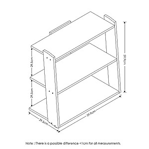 Furinno Hidup Tropika Mini Ladder Shelf, Espresso