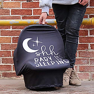 Wallfire Baby Nursing Cover,Baby Car Seat Canopy,No Touch Sign Infant Stroller Cover Breastfeeding Cover