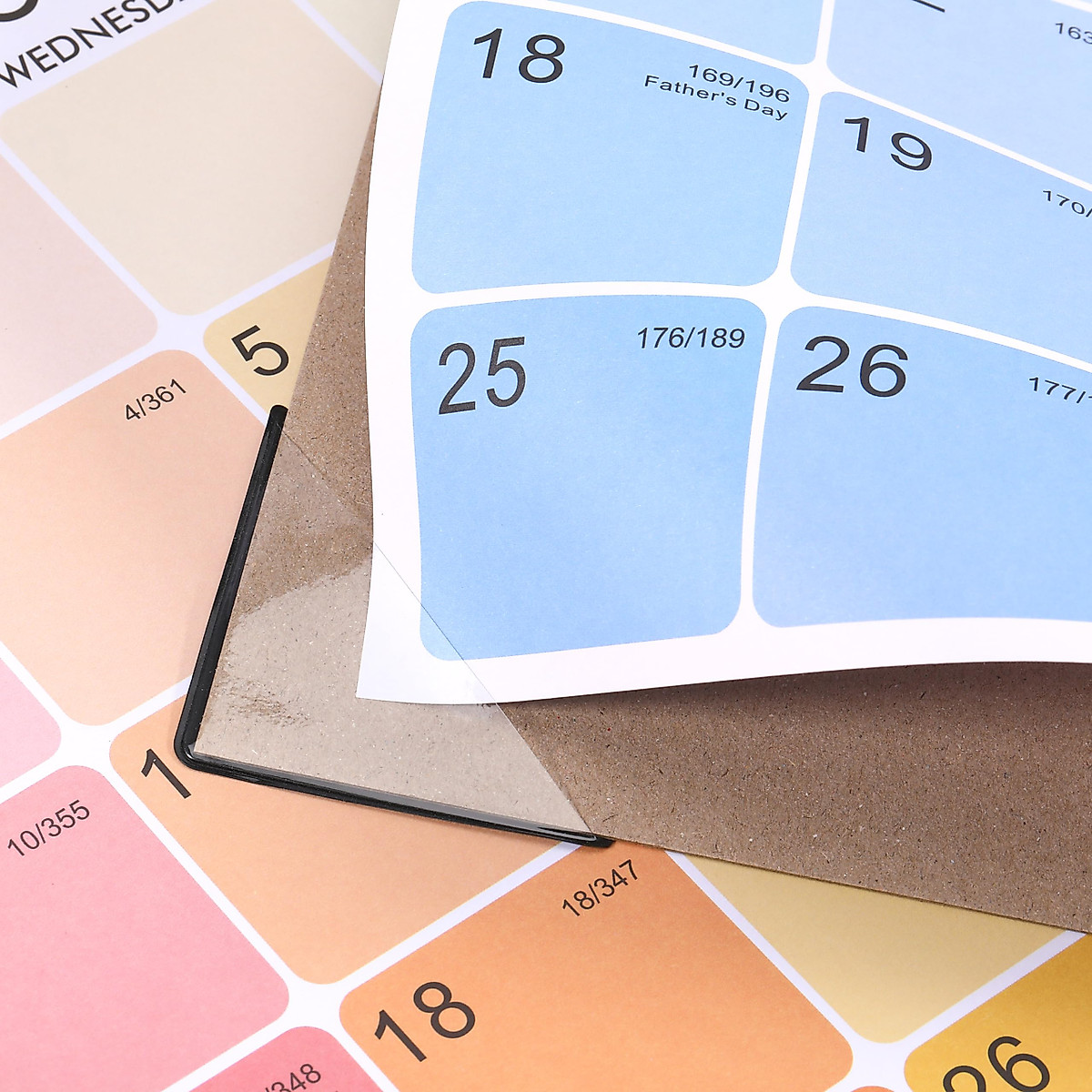 2023 Desk Calendar - Large Desk Calendar 2023, 12'' x 17'', January 2023 - December 2023, Cut-line for Tearing Off, 2 Corner Protectors & Hanging Holes, Perfect Desk/Wall Calendar for You