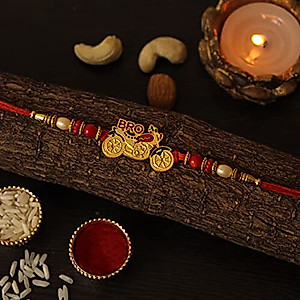 TIED RIBBONS Rakhi for Brother with Coffee Mug (10 Oz) Gift Set | Rakshabandhan Rakhi Bracelet for Brother |Rakhi Card | Roli Chawal Tika