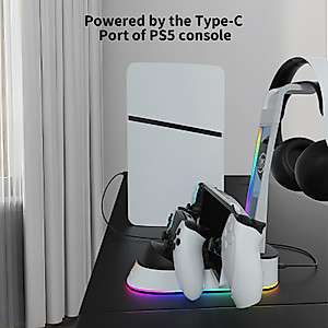 PS-5 Controller Charger Compatible for P5 Controllers,JOYTORN PS-5 Charging Station with High Speed