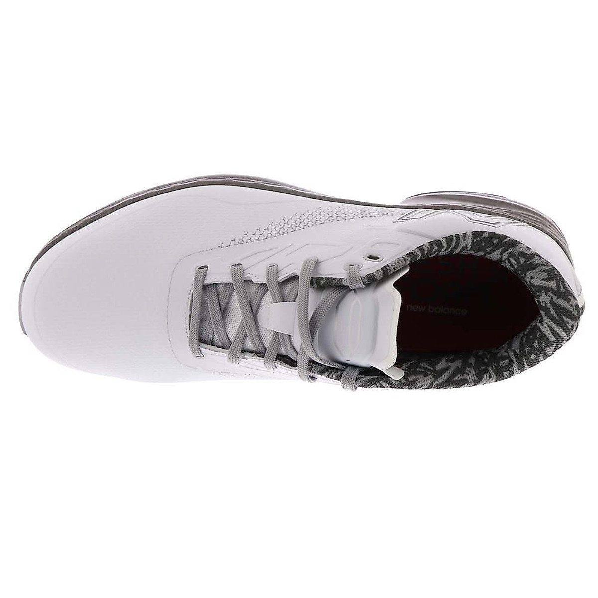 New Balance Men's Fresh Foam X Defender SL Golf Shoe, White/Grey, 10.5 Wide