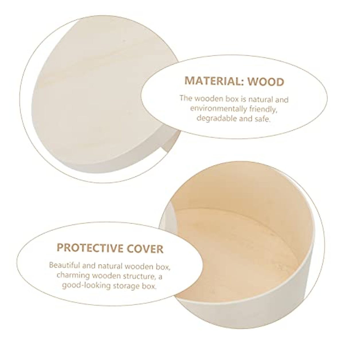 UPKOCH 2pcs Box Cheesecake Box Wooden Gift Boxes Mini Cake Stand 2 Tier Cake Stand Muffin Holder Box Cake Container Pie Dessert Round Cake Packaging Box Cake Dessert Box Packing Box Tray