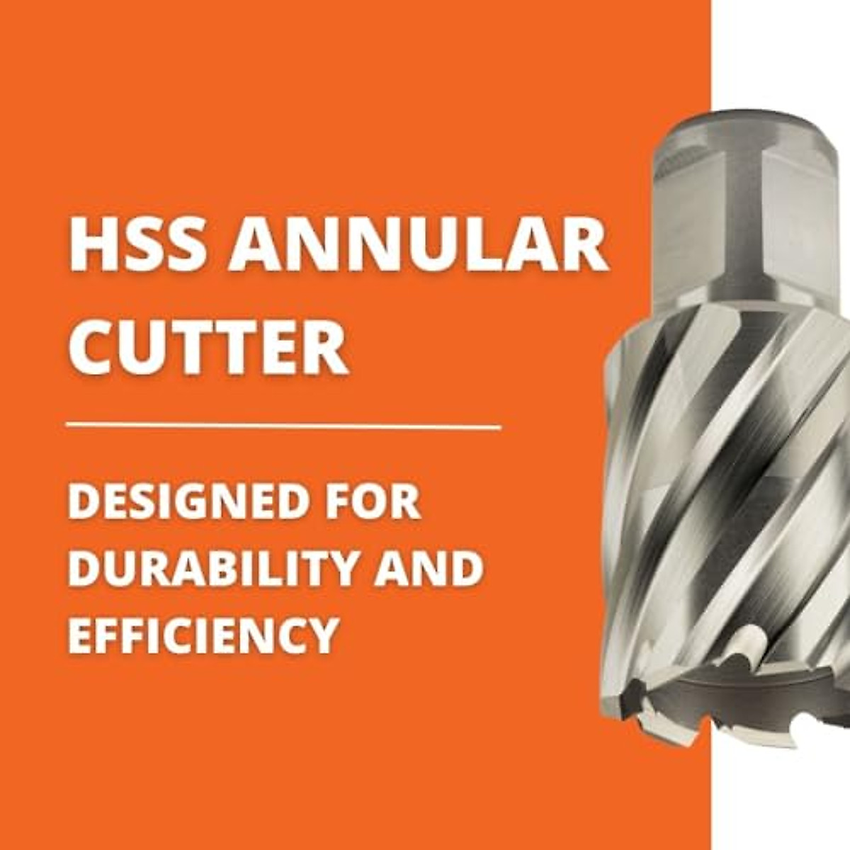 Jancy Slugger by Fein - HSS Annular Cutter with Premium M2 High Speed Steel - 3/4" Straight Shank, 1" Depth, 1" Diameter - 63134254041