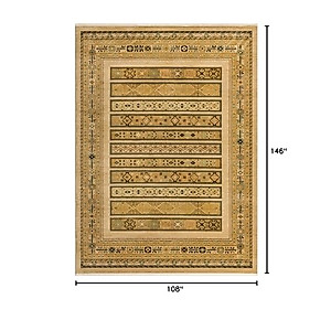 Unique Loom Fars Collection Area Rug - Pasadena (9' x 12' 2" Rectangle, Ivory/ Cream)