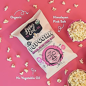 LesserEvil Himalayan Pink Salt Organic Popcorn, Premium Quality, Minimally Processed, No Vegetable Oil, 4.6 Oz, (Pack of 3)