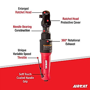 AIRCAT Pneumatic Tools 806: 3/8-Inch Ratchet 80 ft-lbs Maximum Torque
