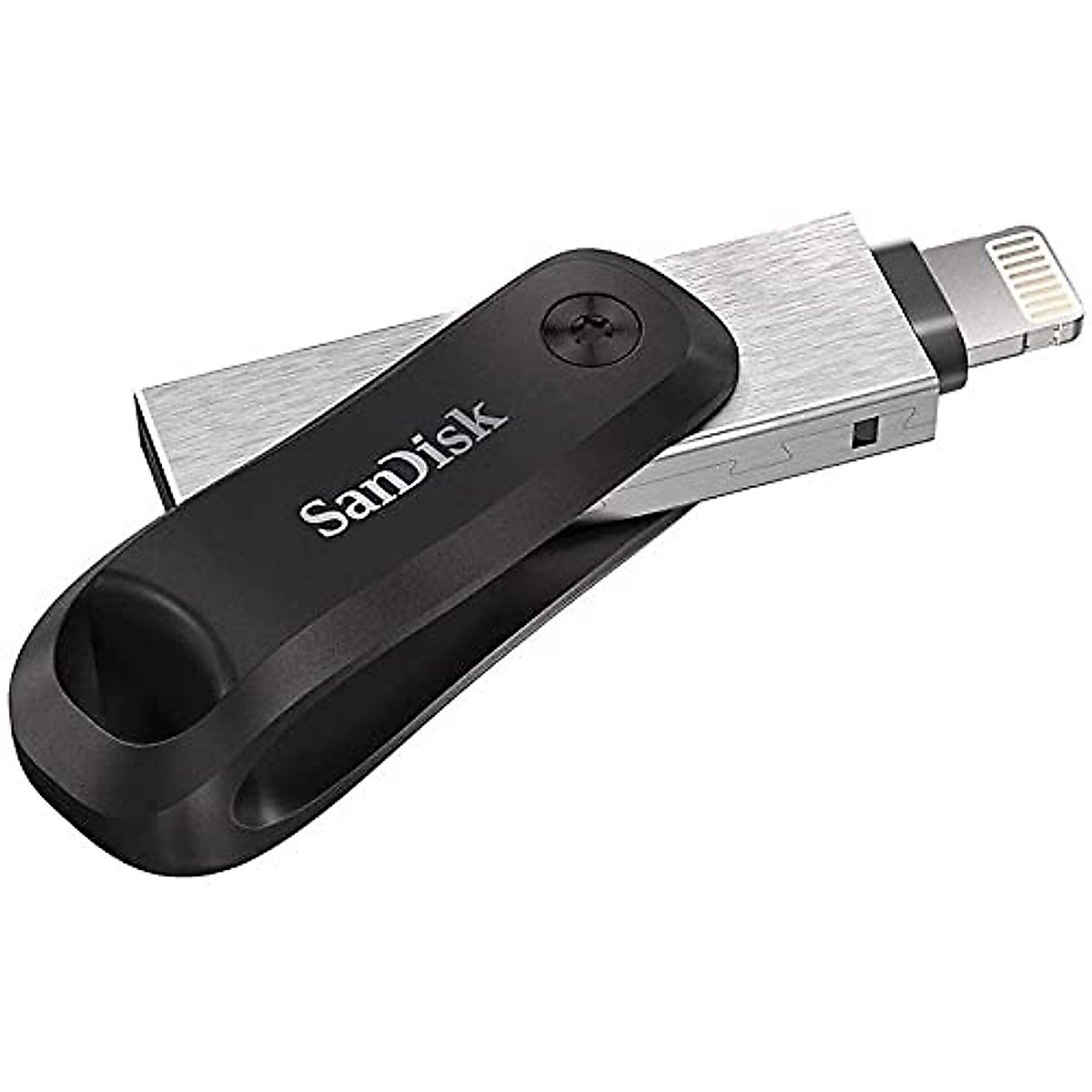 SanDisk 256GB iXpand Flash Drive Go for iPhone, iPad, Computer, Laptop - USB 3.0 Dual Drive with Reversible Lightning/TypeA Connectors SDIX60N-256G-GN6NE Bundle with 1 Everything But Stromboli Lanyard