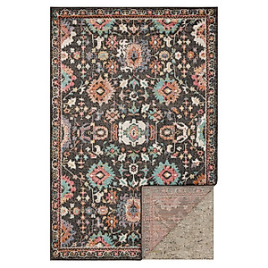 Mohawk Home 3' x 12' Non Slip Rug Pad Gripper 1/4 Thick Dual Surface Felt + Rubber Gripper - Safe for All Floors, Brown