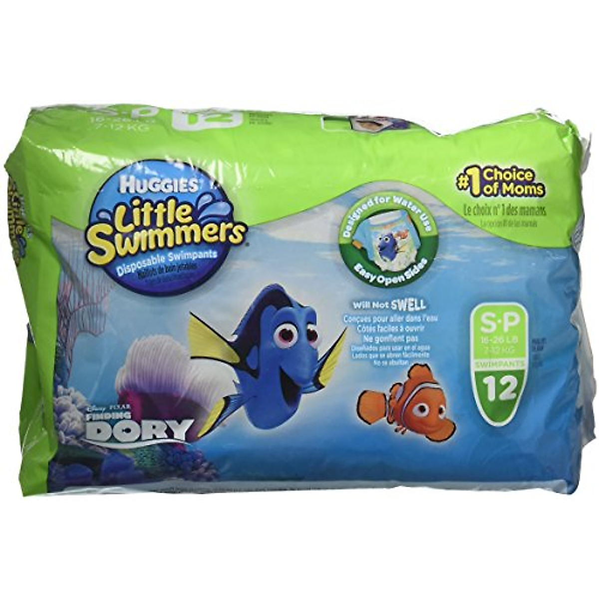 Huggies Little Swimmers Disposable Swim Diapers, Small, 12-Count (Pack of 2)