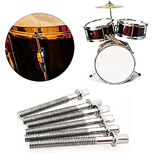 Jiayouy Drum Set Parts Hardware Pack 12pcs Bass Drum Claws & 54pcs Tension Rods(15mm-90mm) Cymbal Felts Hi-Hat Clutch Washer Sleeves and Base Wing Nuts Cymbal Replacement Accessories