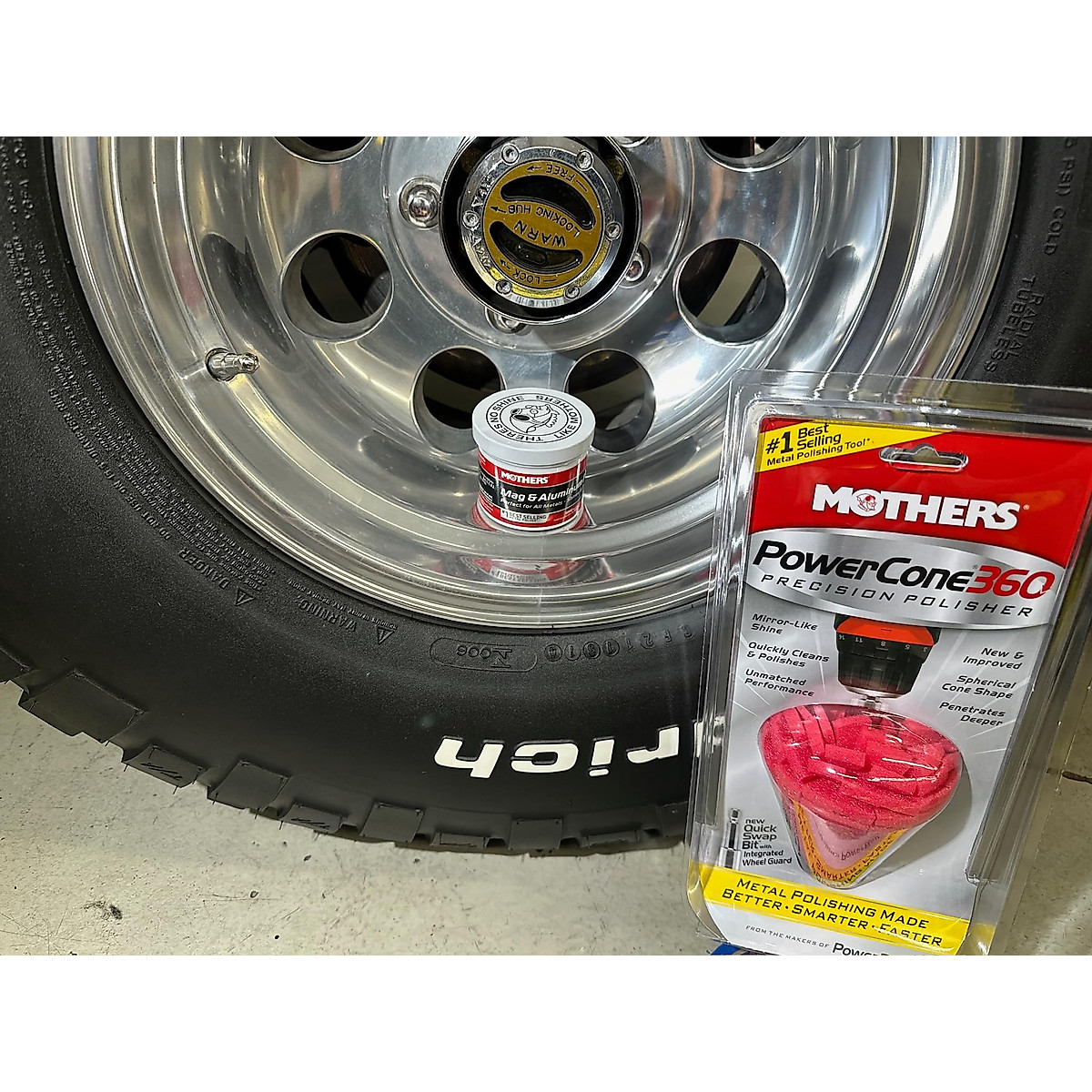 Mothers 05146 PowerCone 360 Metal Polishing Tool, Single Unit