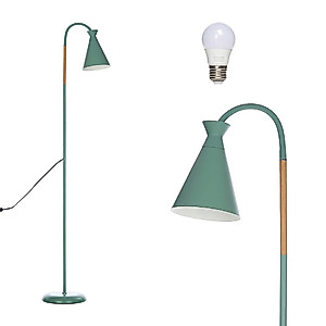 Gupuzm Gooseneck Floor Lamp Swing Arm Adjustable 360° Rotating Metal Bracket Lamp, Indoor Reading Lighting Dimming Floor Lamp Minimalist Style, Suitable for Living Room,Study, Bedroom, Office