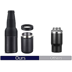 Can Cooler for 12oz Cans Double Wall Vacuum Insulated Bottle Cooler with Bottle Opener