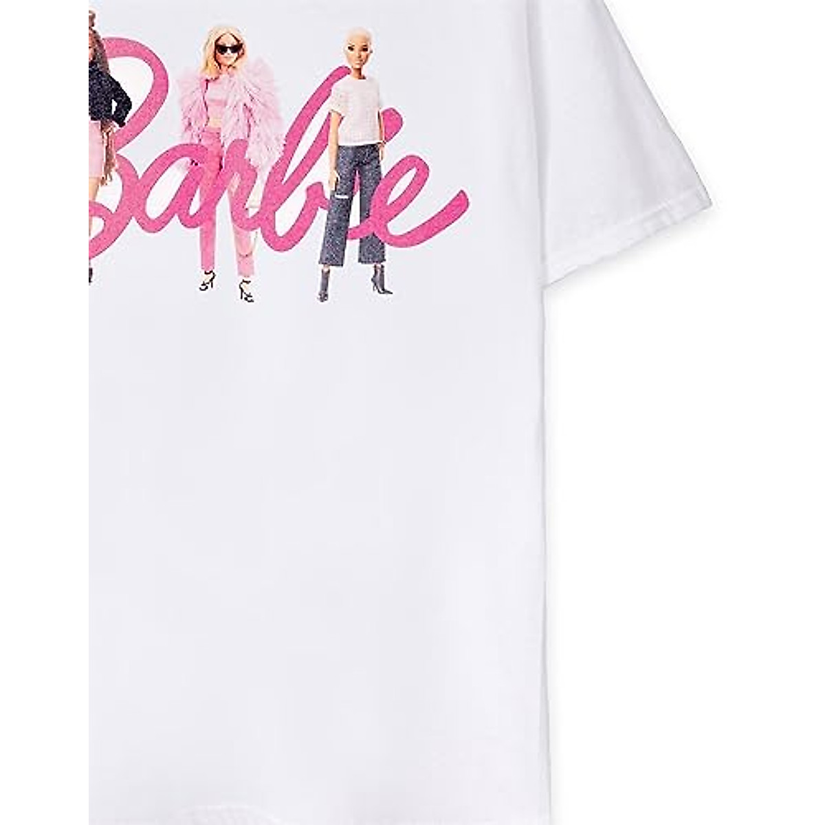 Barbie Women's Pink Logo T-Shirt | Iconic Brand | Fashionable Character Design | Comfortable Fit Movie Merchandise Gift - Small