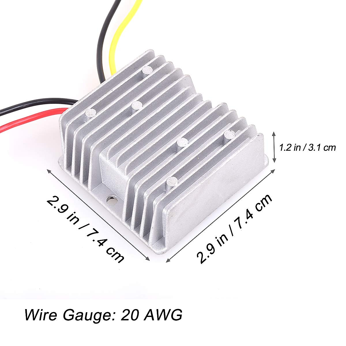 Car Voltage Stabilizer, DC 12V Regulator 12V Surge Protector 144W Heavy Duty for Car Battery Auto Truck Vehicle Boat Motor Solar System Protection (DC 10-36V Input, DC 12V Output)