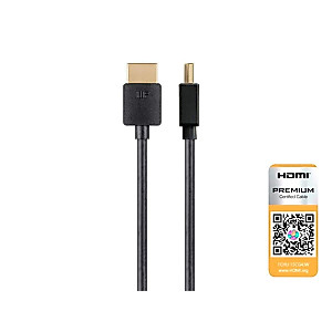 Monoprice Certified Premium HDMI Cable - 3 Feet - Black (3 Pack) 4K@60Hz HDR 18Gbps 36AWG YUV 4:4:4 - Ultra Slim Series