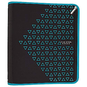 Five Star Zipper Binder, 2 Inch 3 Ring Binder, Xpanz Expandable with Interior Pockets, Assorted Colors, Color Selected For You, 1 Count (29040)