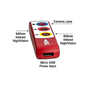 Mic-Lock Camera Finder Pro Black - Anti-Spy Hidden Camera Detector with Light Mode, Night Vision Mode, & Camera Finder Trainer