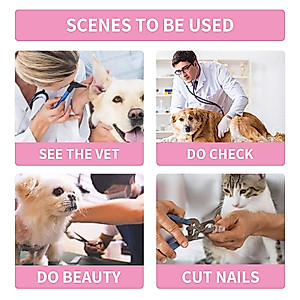 MCHY Inflatable Dog Cone,Adjustable Recovery Collar for Dogs After Surgery,Prevent from Biting & Scratching,Not Block Vision（Pink S）