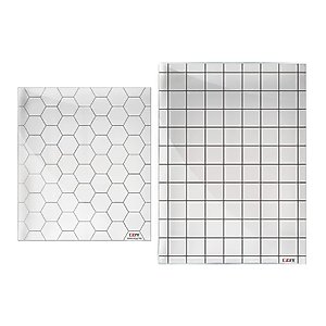 CZYY 1" Square Grid Game Mat and 1" Hex Grid Game Mat