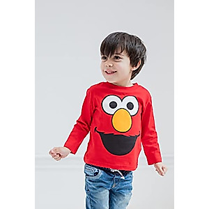 Sesame Street Elmo Toddler Boys 2 Pack Long Sleeve T-Shirts 2T