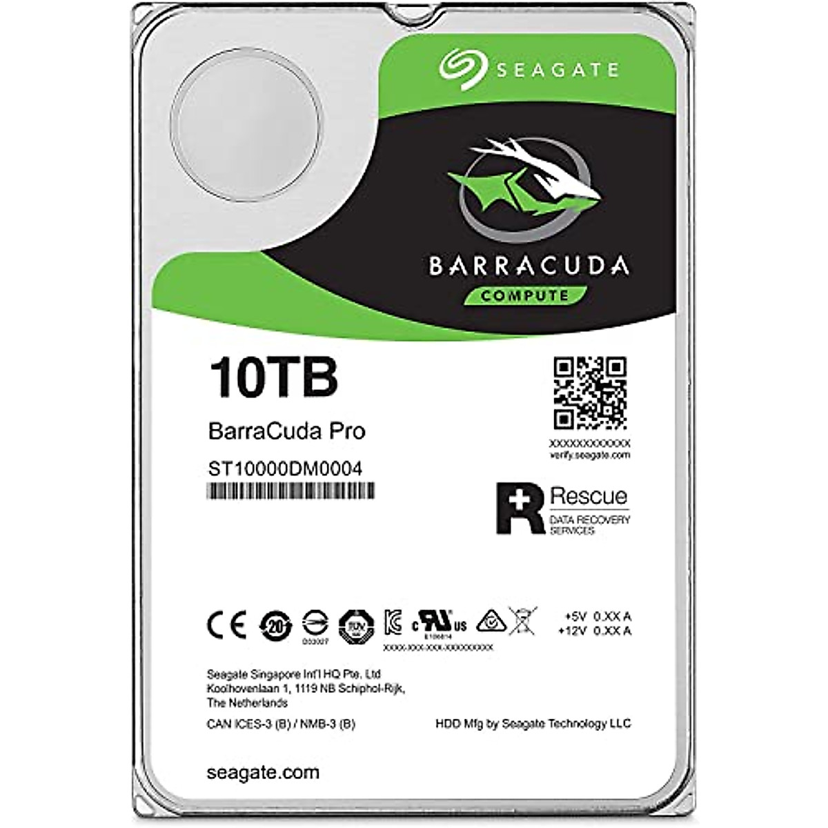 SEAGATE Barracuda Pro SATA HDD 10TB 7200RPM 6Gb/s 256MB Cache 3.5-Inch Internal Hard Drive for PC Desktop Computers System All in One Home Servers DAS (ST10000DM0004) (Renewed)