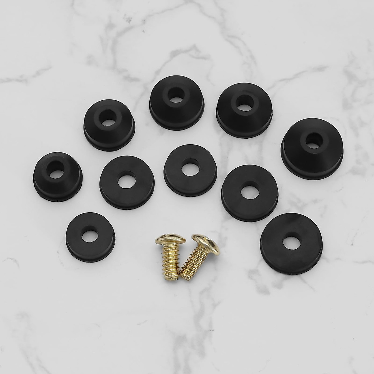 The Lord of the Tools 116PCS Faucet Washers Kit with Multi-Size Flat Washers Angled Washers Brass Screws for Faucet Repair Bathroom Kitchen Household Appliances