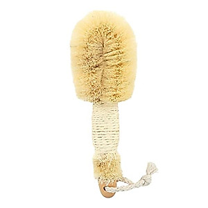 INGVY Dry Brushing Body Brush Creative Massage Body Brush Bathroom Sisal Rubbing Brush Natural