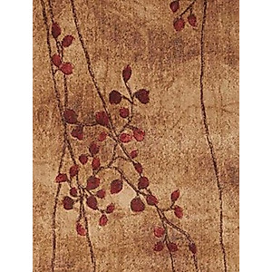 Nourison Somerset Rustic Latte 5'3" x 7'5" Area-Rug, Easy-Cleaning, Non Shedding, Bed Room, Living Room, Dining Room, Kitchen (5x7)