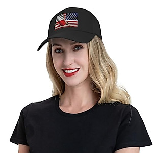 USA American Flag and Poland Poles Flag Baseball Cap for Men Women Adjustable Classic Dad Hat Trucker Cap for Running Outdoor Activities Snapback Hat