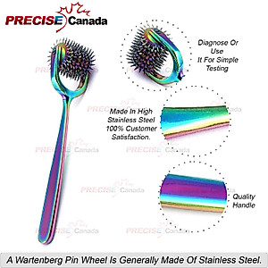 Precise Canada: Wartenberg Neurological Pin Wheel Pinwheel 7 Head Diagnostic Multi Color Rainbow