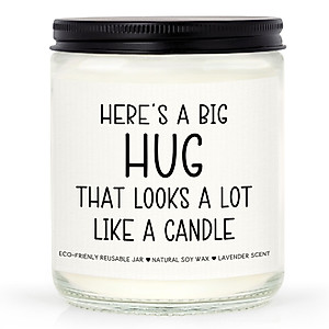 Sympathy Gifts for Loss of Loved One, Sympathy Candle, Get Well Soon/Thinking of You/Bereavement Gift, Comfort Condolences Lavender Candle 7 oz