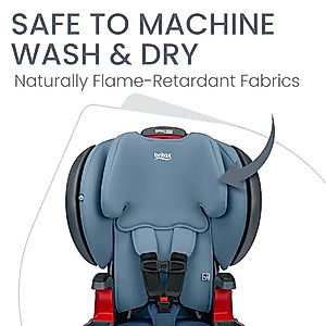 Britax Grow with You ClickTight Plus Harness-2-Booster Car Seat, 2-in-1 High Back Booster, SafeWash Cover, Blue Ombre
